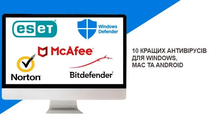 Top 10 кращих антивірусів на 2023 рік для Windows Mac та Android